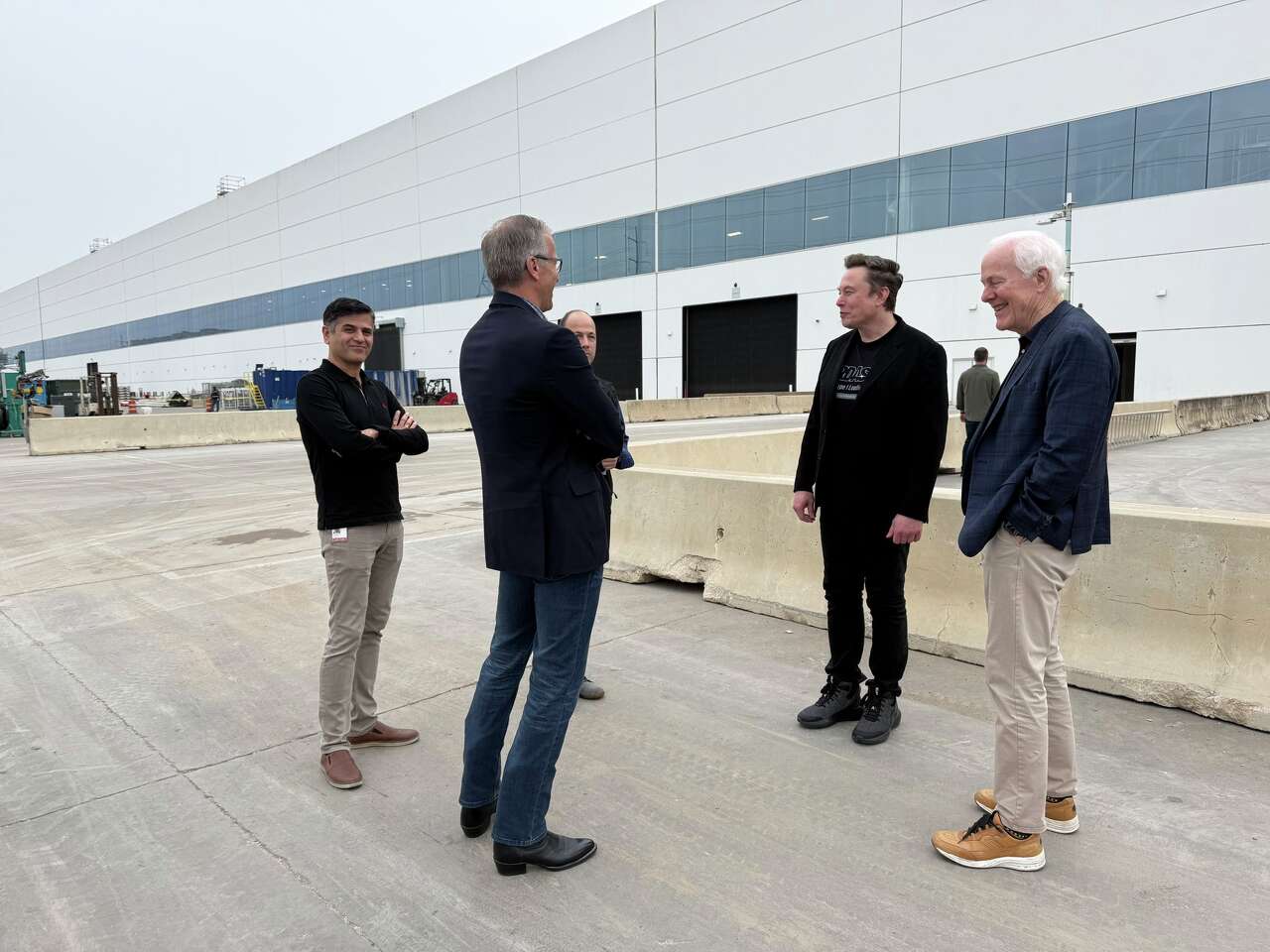 Cornyn drops in at Tesla's Gigafactory Texas to tout Elon Musk's ...