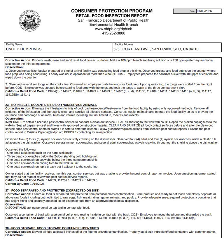 Chinese restaurant in San Francisco recommended to close following ...