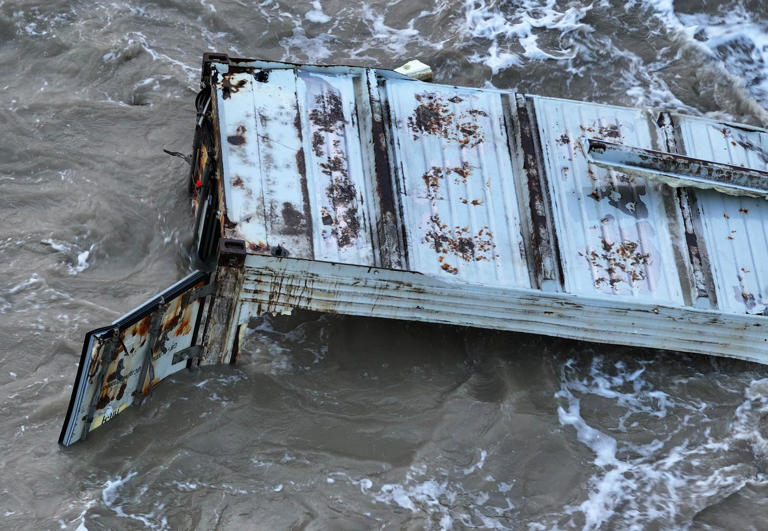 Council responds after new shipping container washes up on Bognor beach
