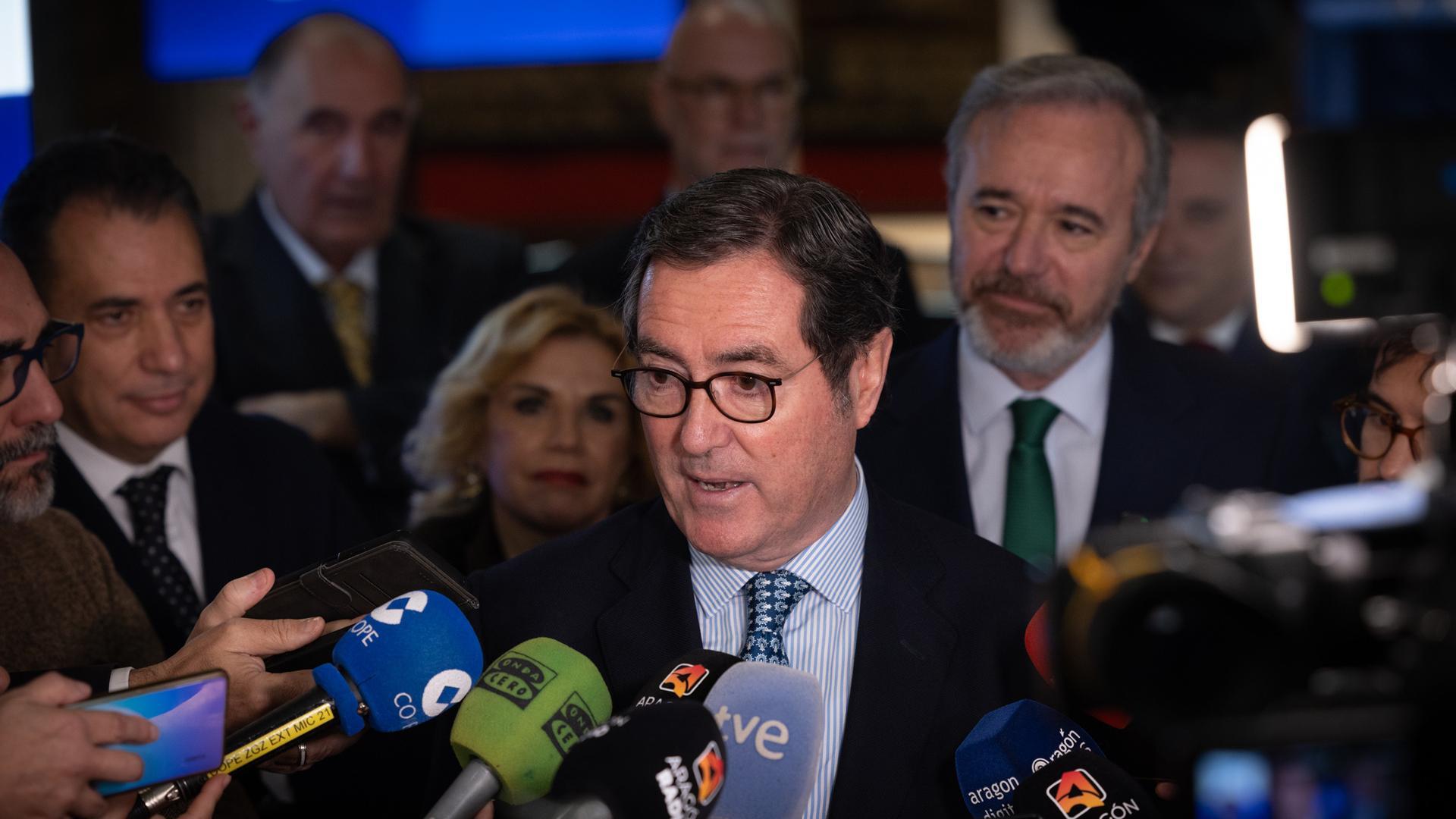 Antonio Garramendi (CEOE) reclama en Zaragoza "un gran acuerdo nacional ...