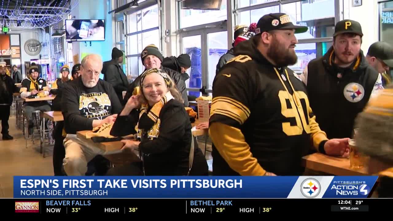 ESPN 'First Take' comes to Pittsburgh for Steelers-Texans playoff matchup