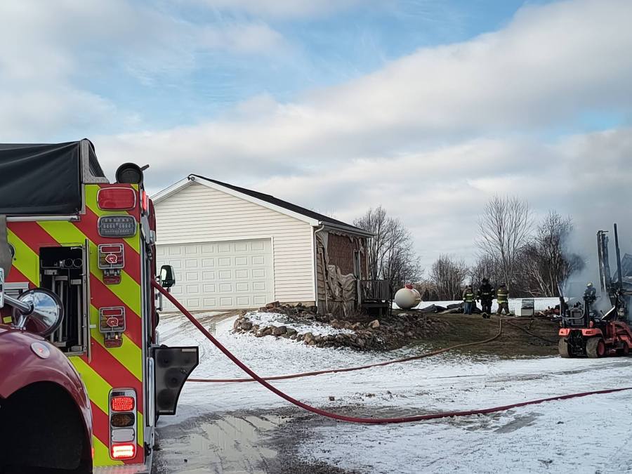Fire burns large barn, damages house in Jackson County