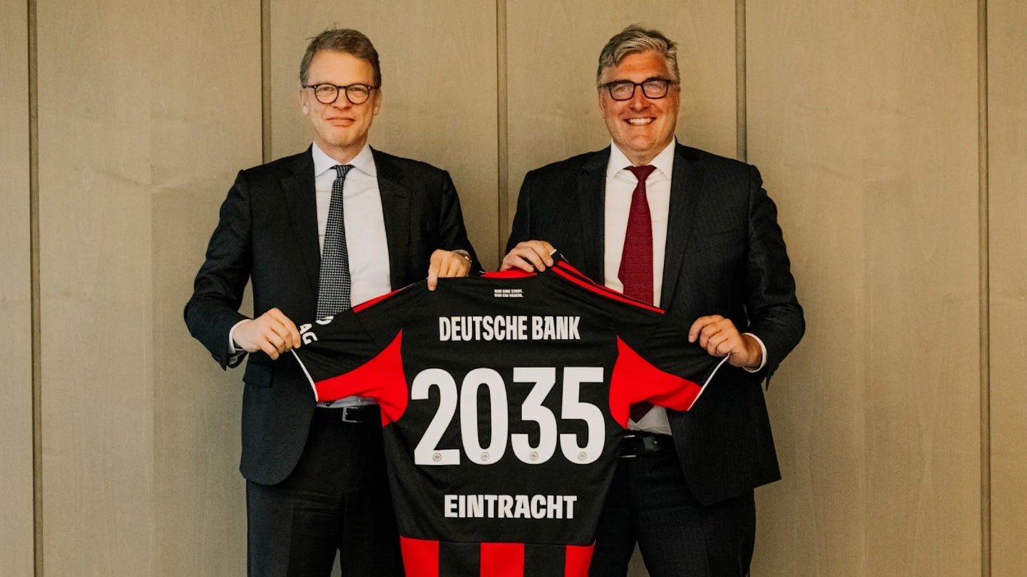 Eintracht Frankfurt and Deutsche Bank extend main sponsorship tie-up
