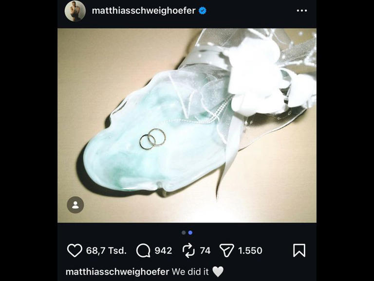 „We did it“: Matthias Schweighöfer und Ruby O Fee haben Ja gesagt
