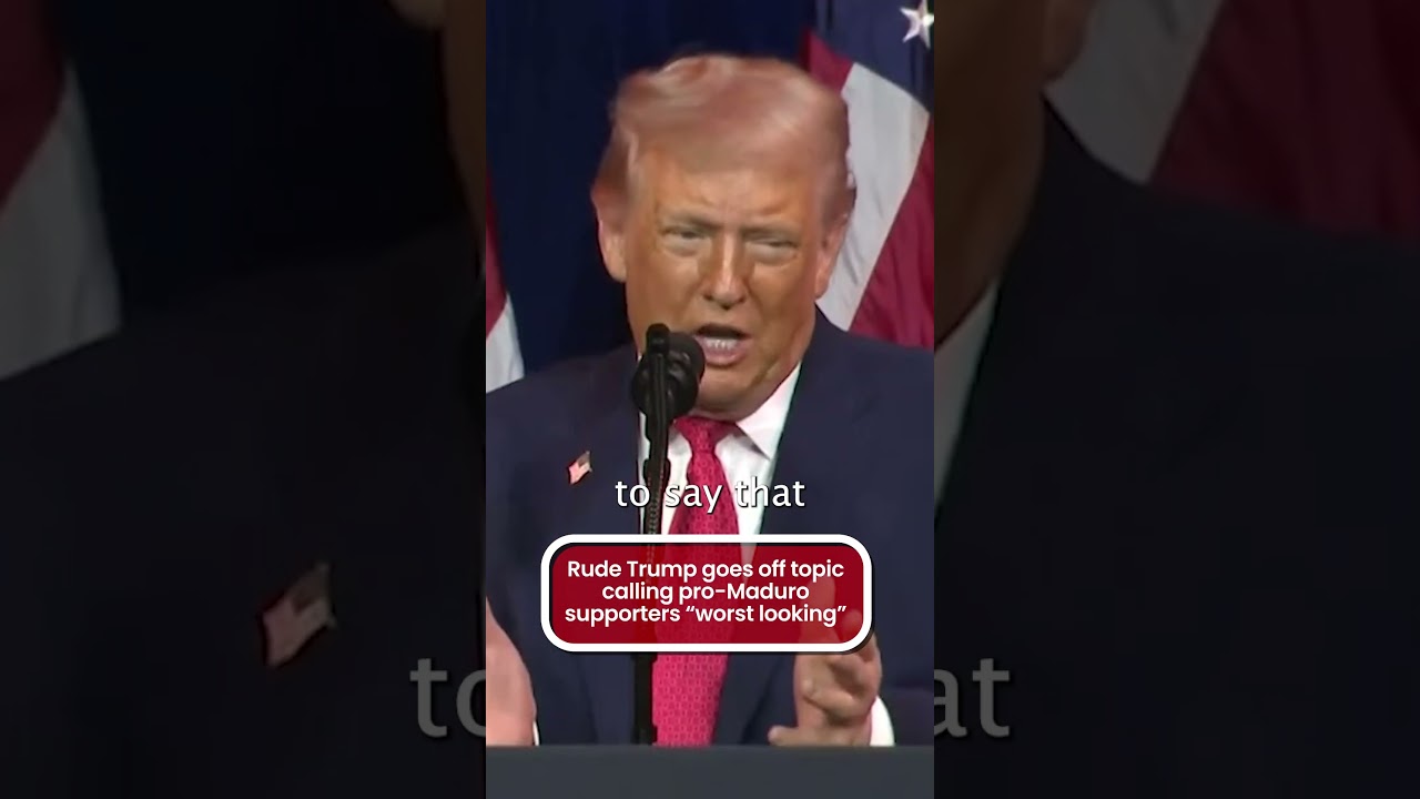 Rude Trump goes off topic calling pro-Maduro supporters 'worst looking'