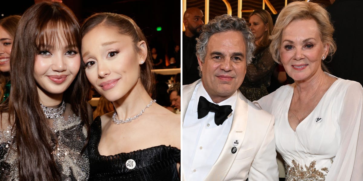 Why celebrities wore 'ICE out' and 'be good' pins at the 2026 Golden Globes