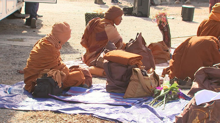 Monks, on a journey for peace and unity, stop in Chester County