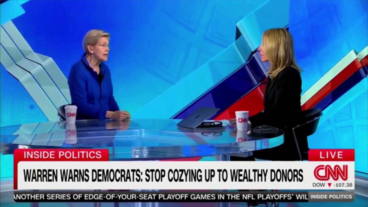 Warren calls on Democrats to reject billionaire donors, says money isn ...