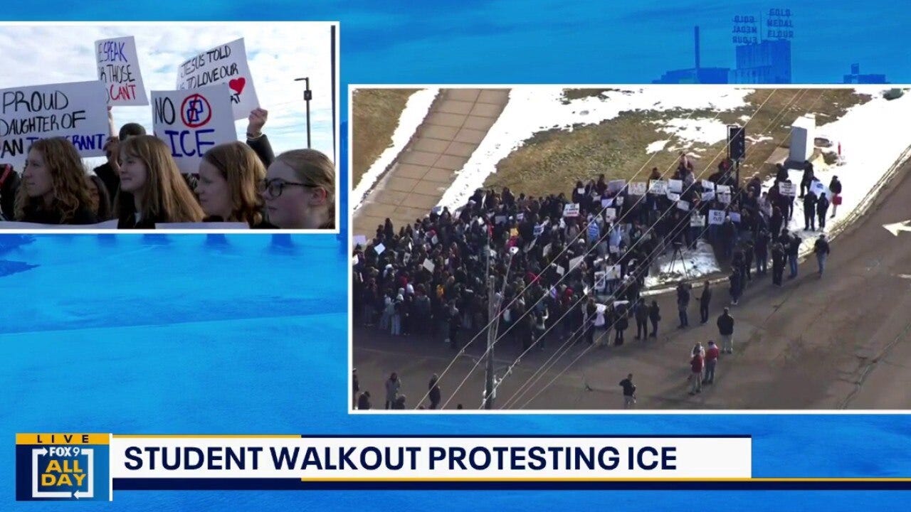 Maple Grove HS students walk out to protest ICE