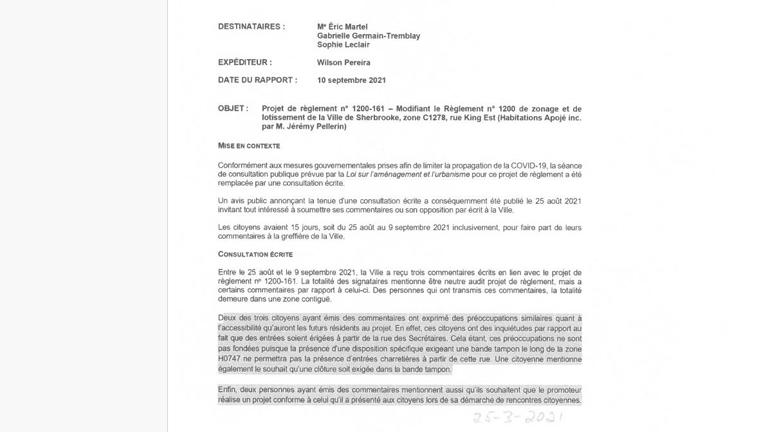 Des citoyens se sentent « floués » par la Ville de Sherbrooke