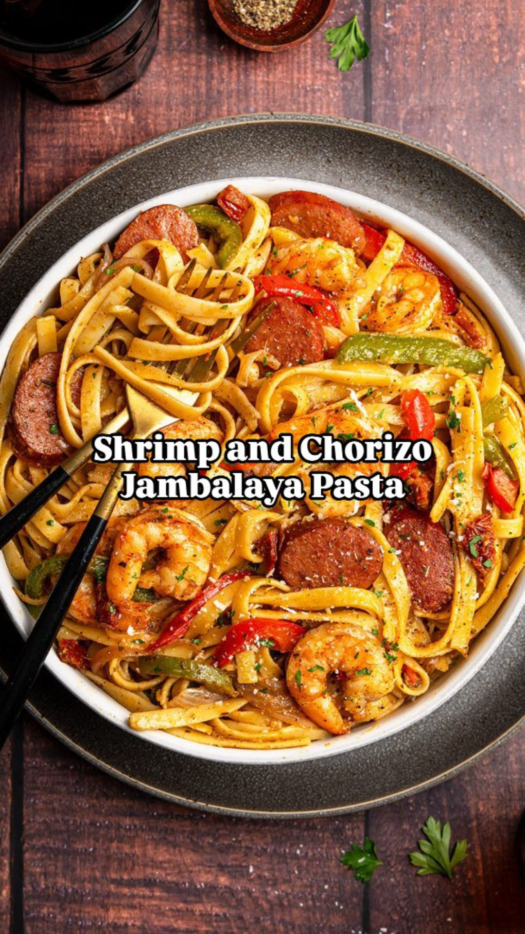 Shrimp And Chorizo Jambalaya Pasta Big Flavor One Pan