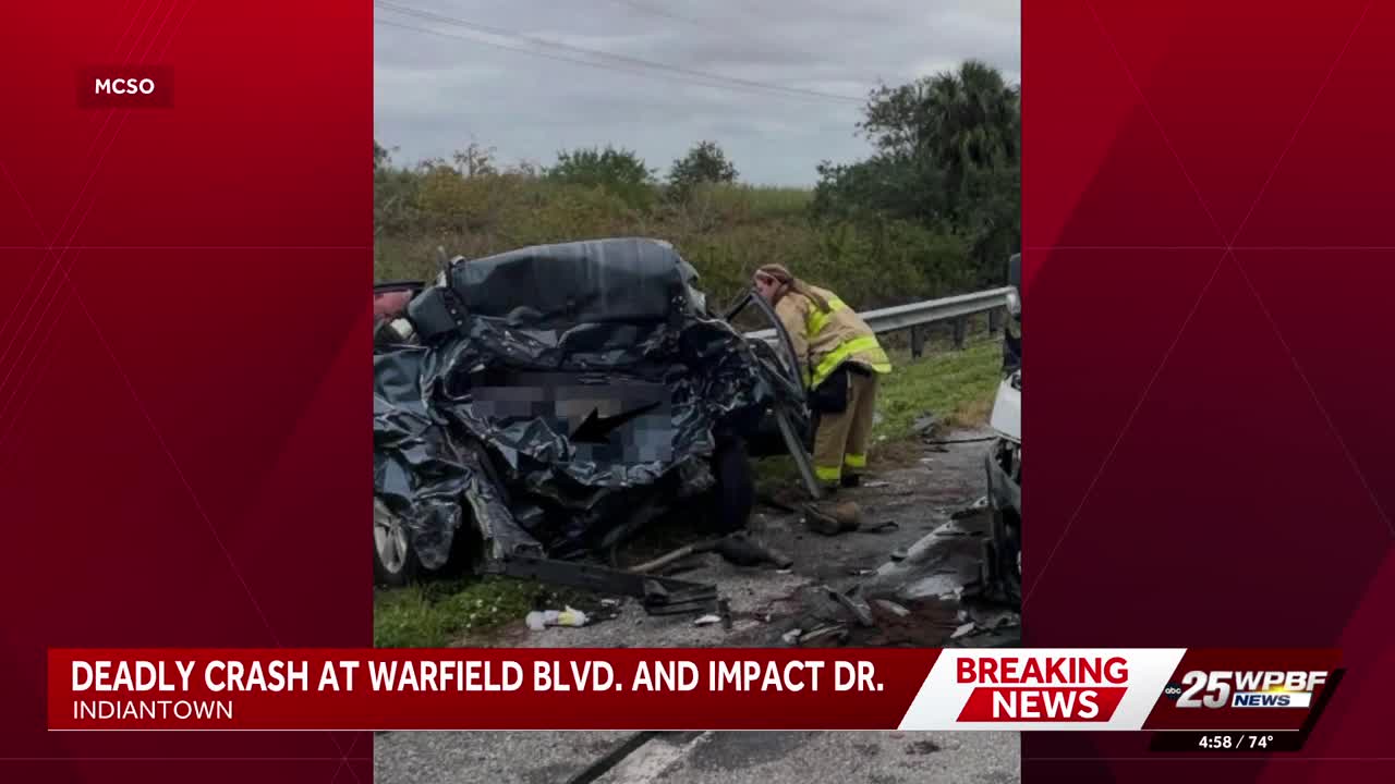 Fatal crash in Indiantown causes road closures