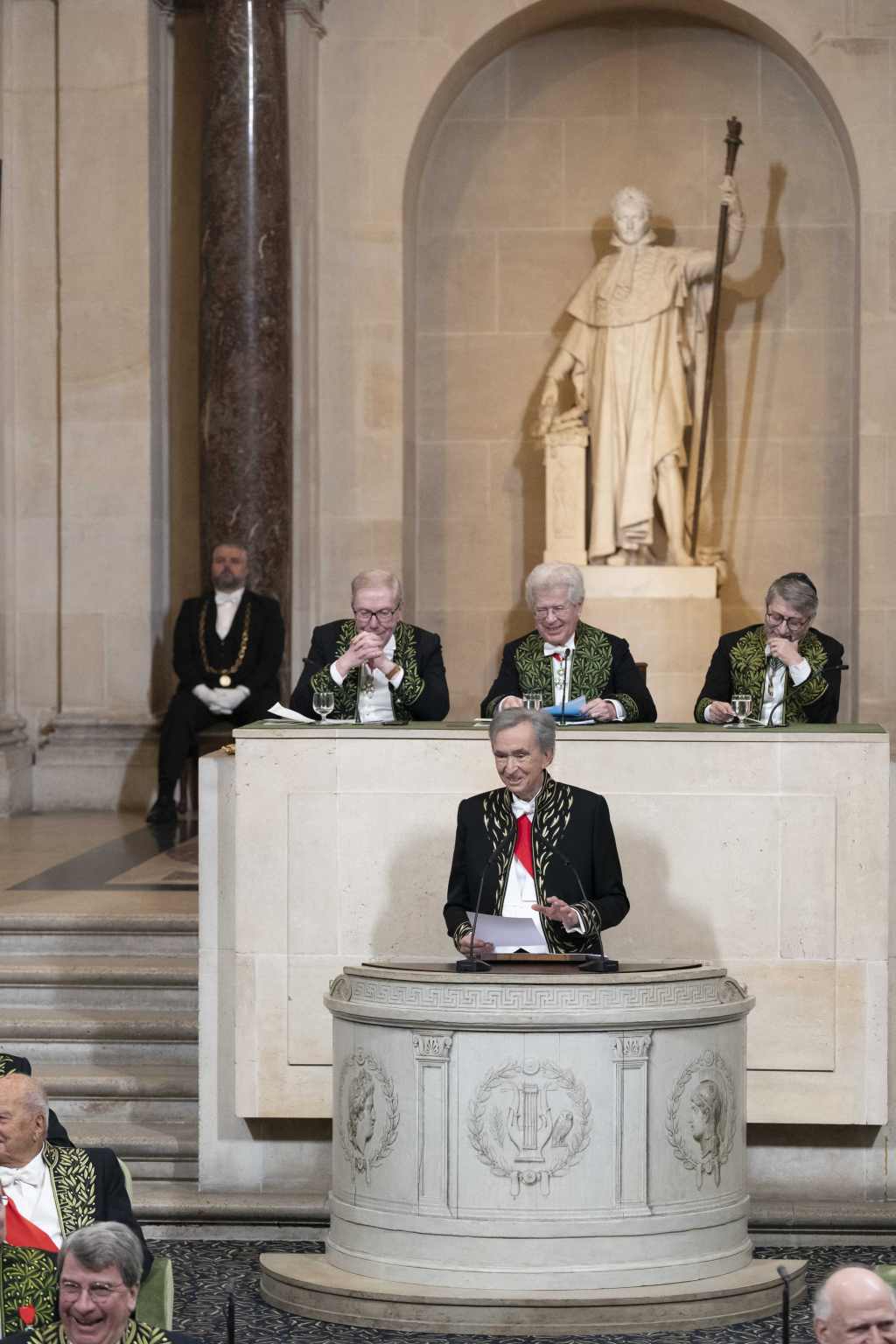 Le Tout Paris turns out to watch Bernard Arnault become an immortal