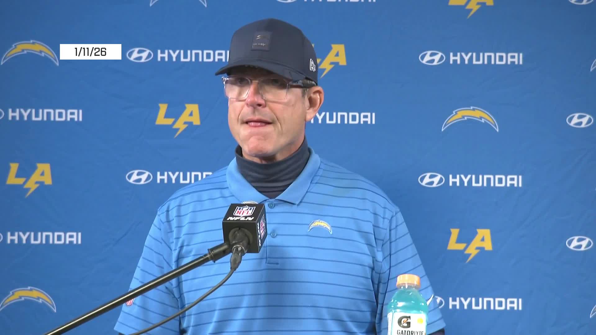 Jim Harbaugh congratulates Patriots on wild card win and reflects on ...