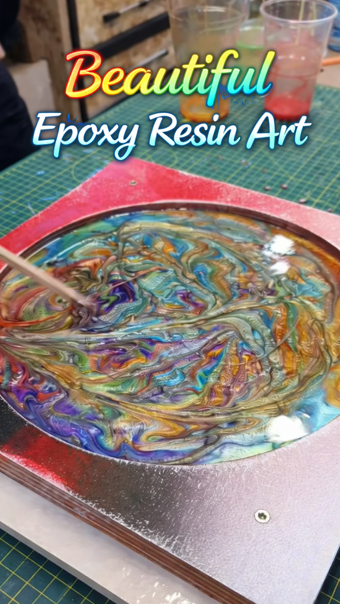 Handmade epoxy resin art that turns creative ideas into design