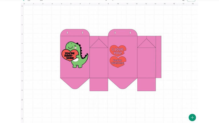 You are rawrsome Valentine's Day treat bag