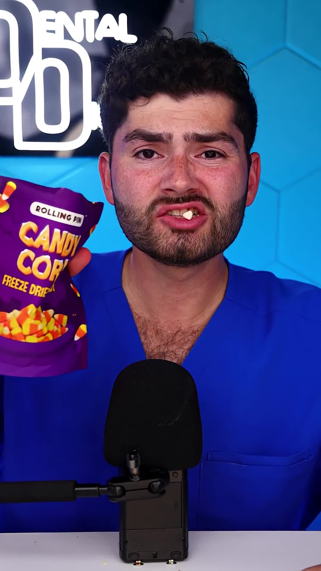 Halloween toothbrush vs scary snacks? 👻🎃