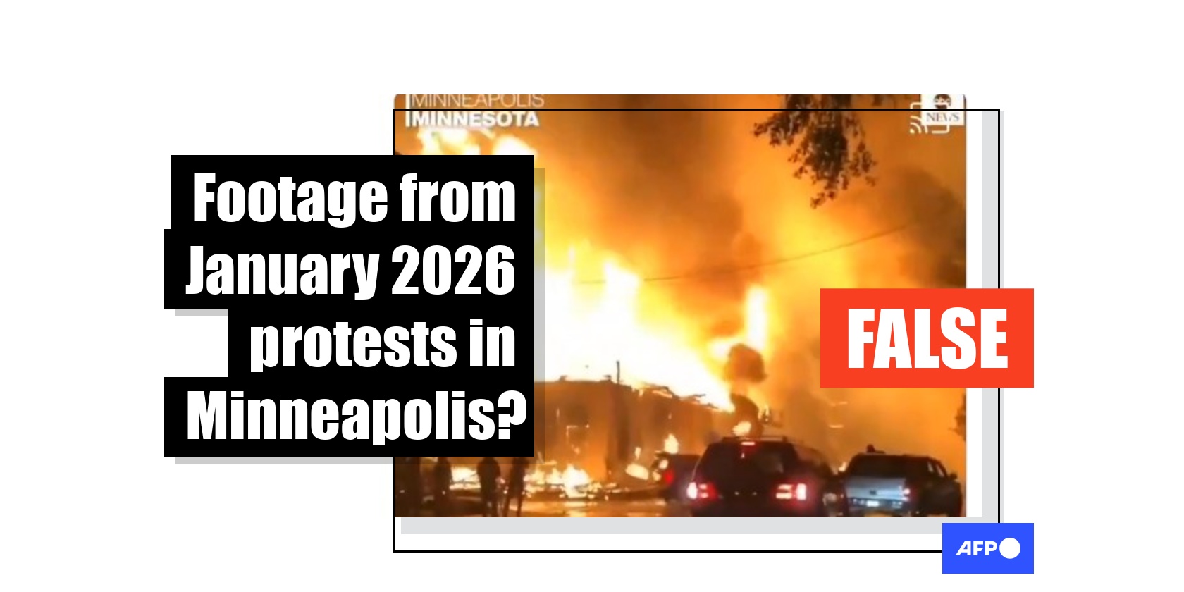 Fiery demonstration video predates ICE-related shooting in Minnesota