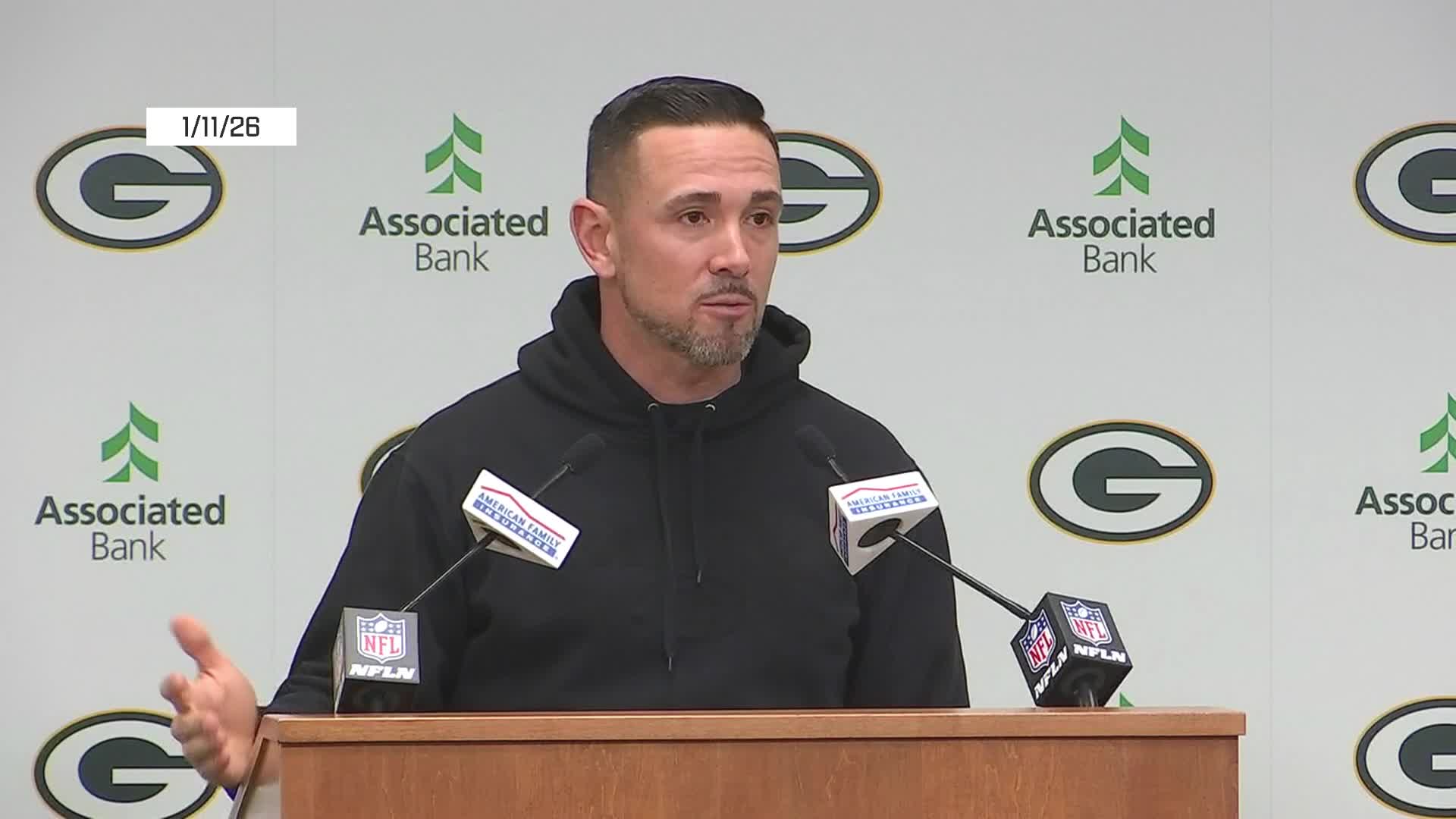 Matt LaFleur reflects on frustrating loss to Bears in Wild Card Weekend