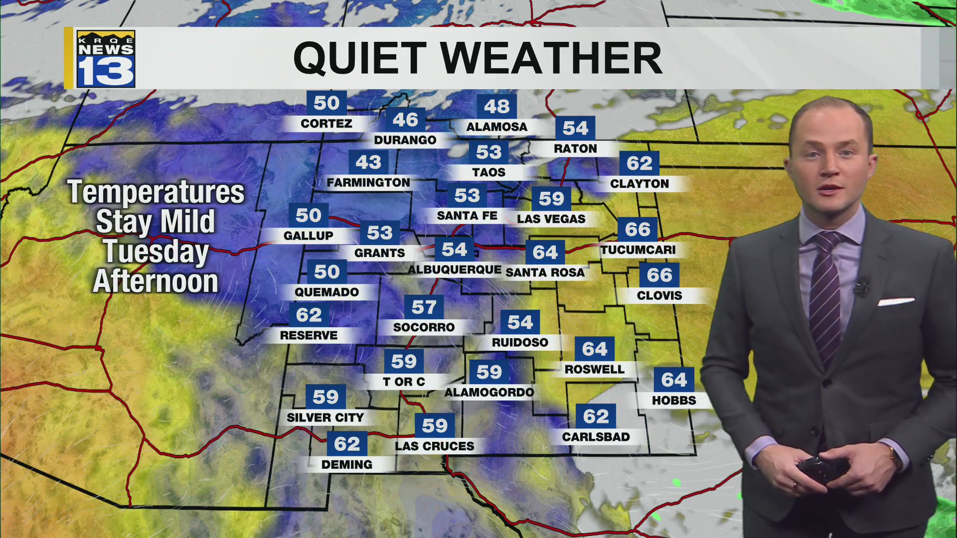 Quieter, drier weather returning to New Mexico