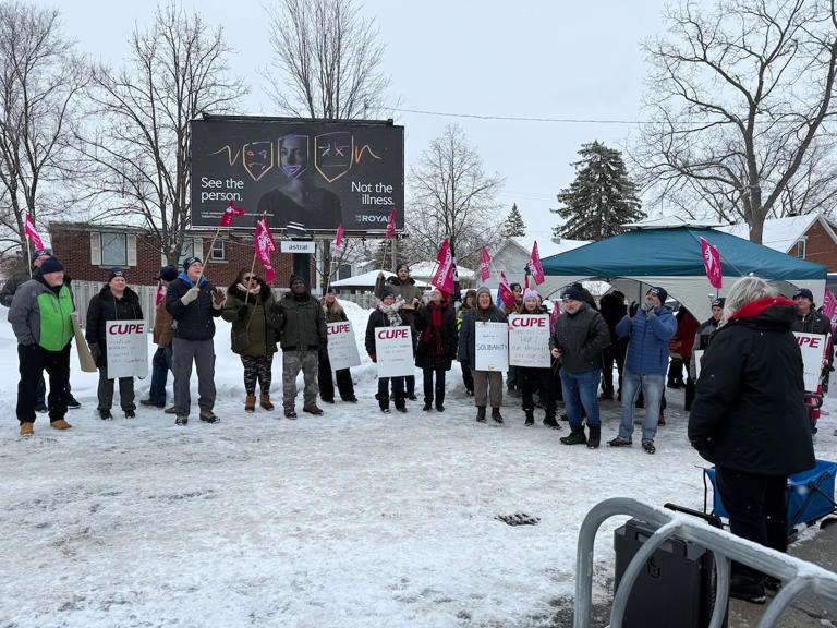 Workers protest job cuts at The Royal's long-term care facility