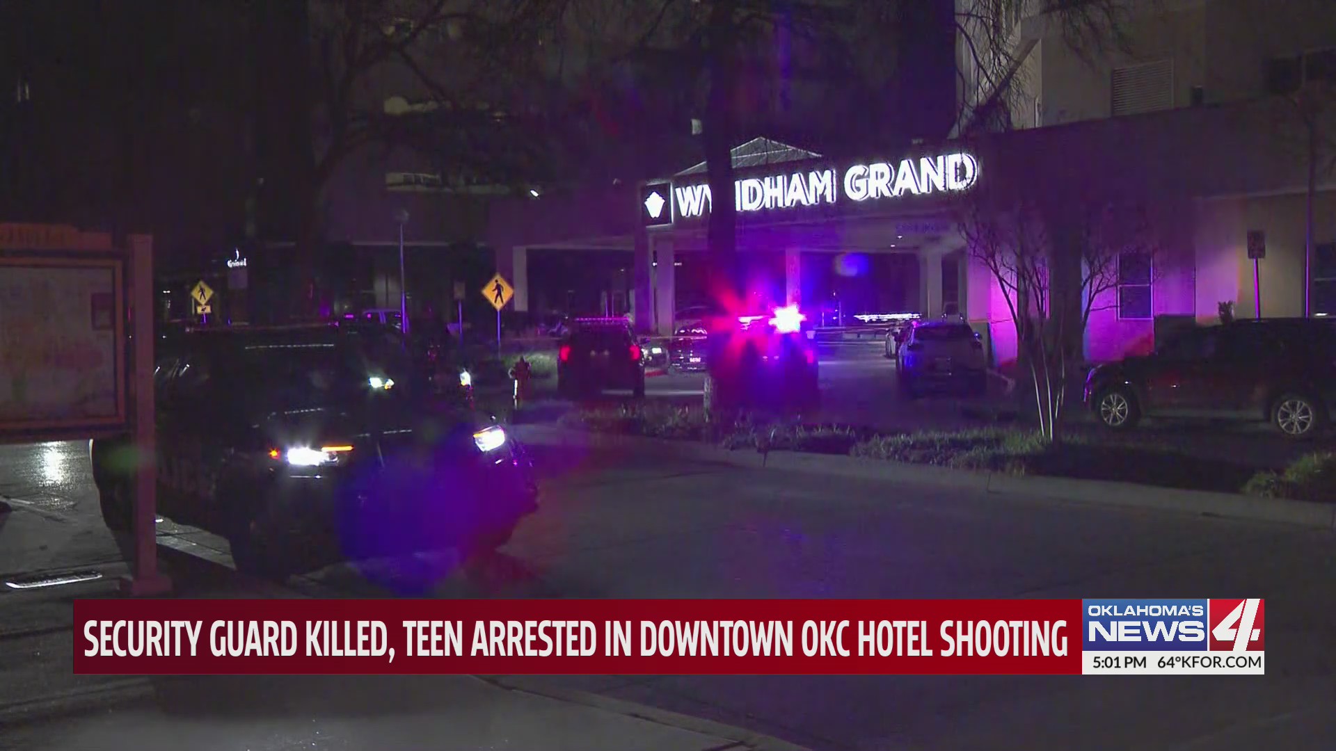 Security guard killed, teen arrested in downtown OKC hotel shooting