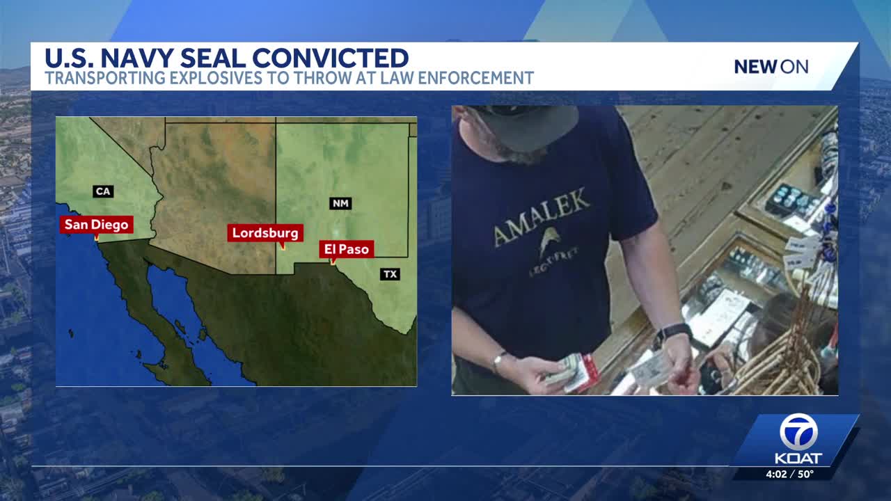 Former Navy SEAL found guilty of transporting explosives