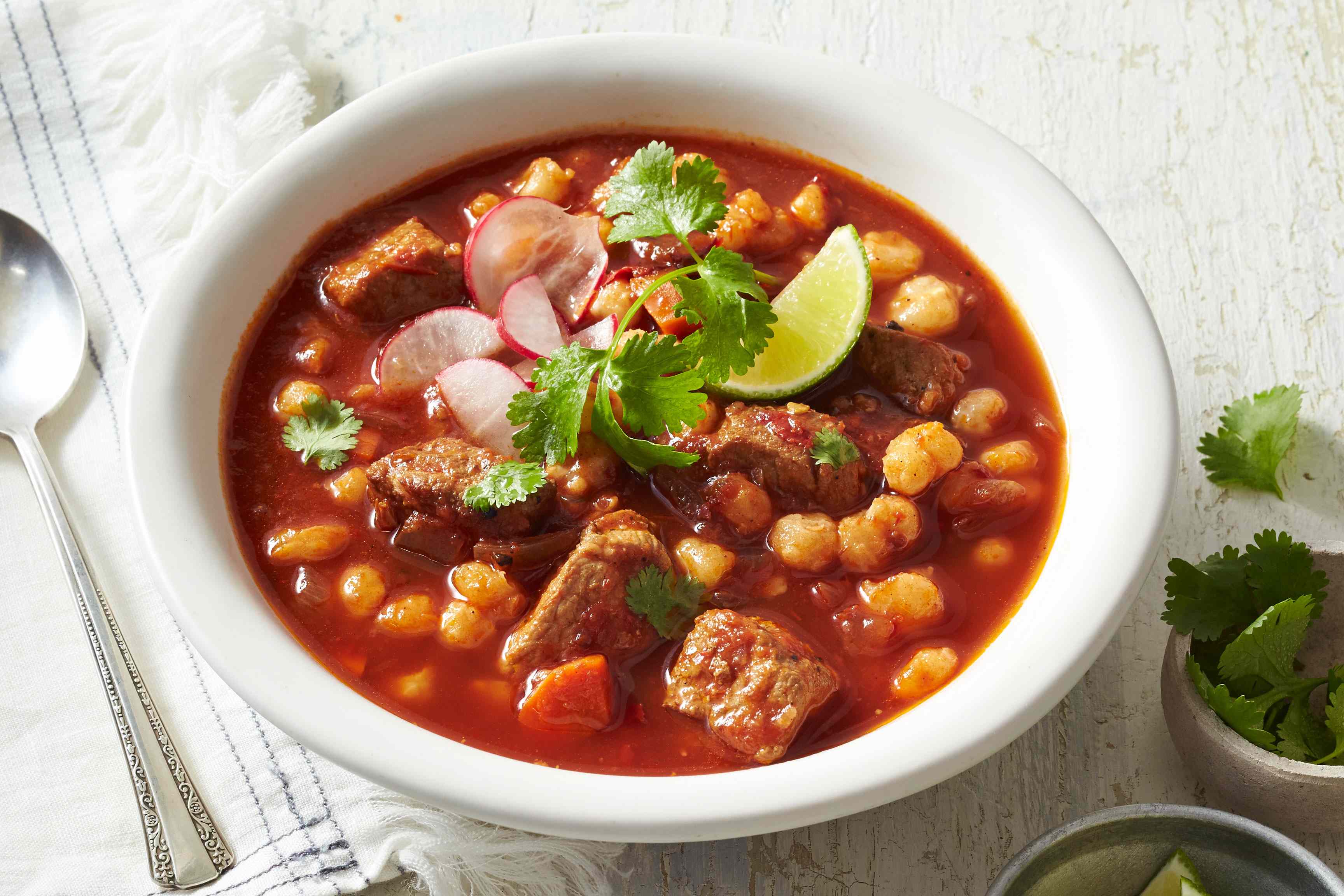 A slow-simmered pozole is the definition of comfort in a bowl