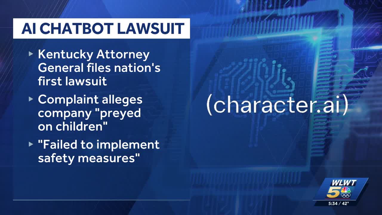 Kentucky attorney general files lawsuit against AI chatbot company