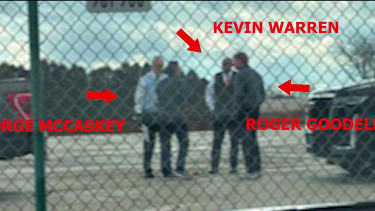 Chicago Bears officials, NFL commissioner visit potential new stadium ...