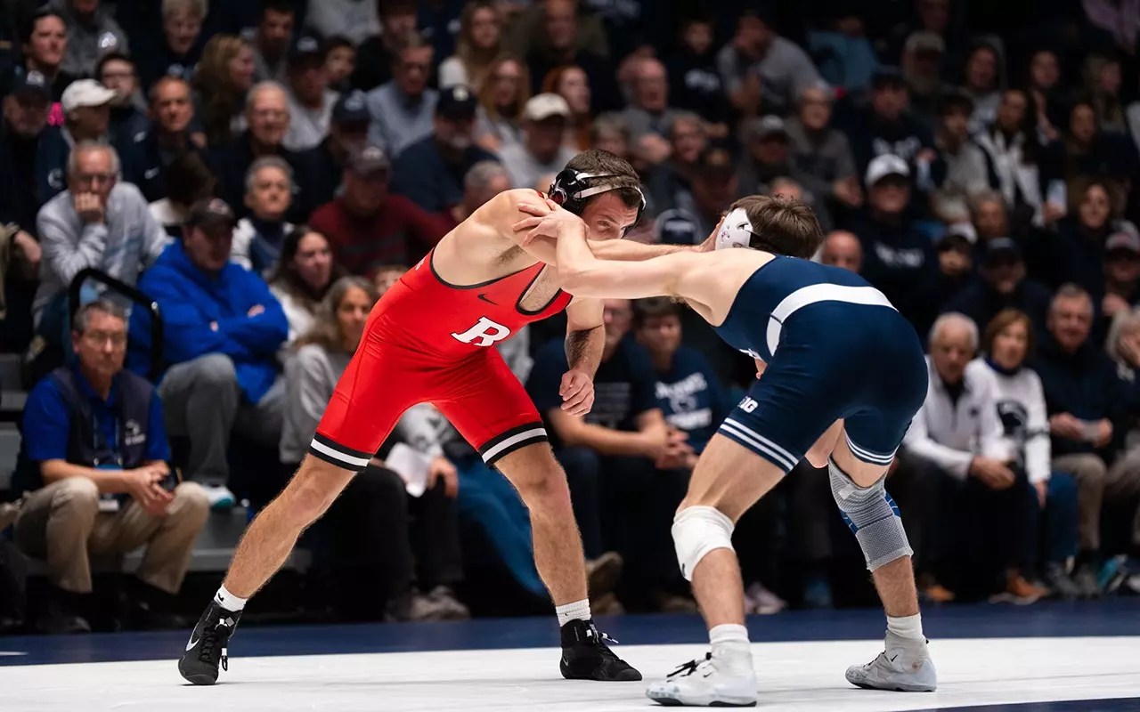 #16 Rutgers wrestling falls 46-0 to #1 Penn State