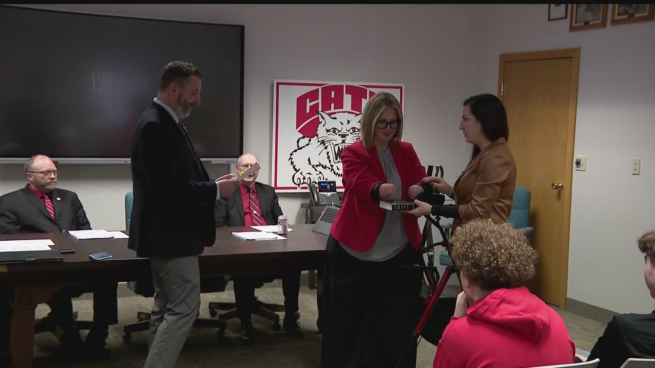 Woman who lost all 4 limbs sworn into school board, hopes story ...