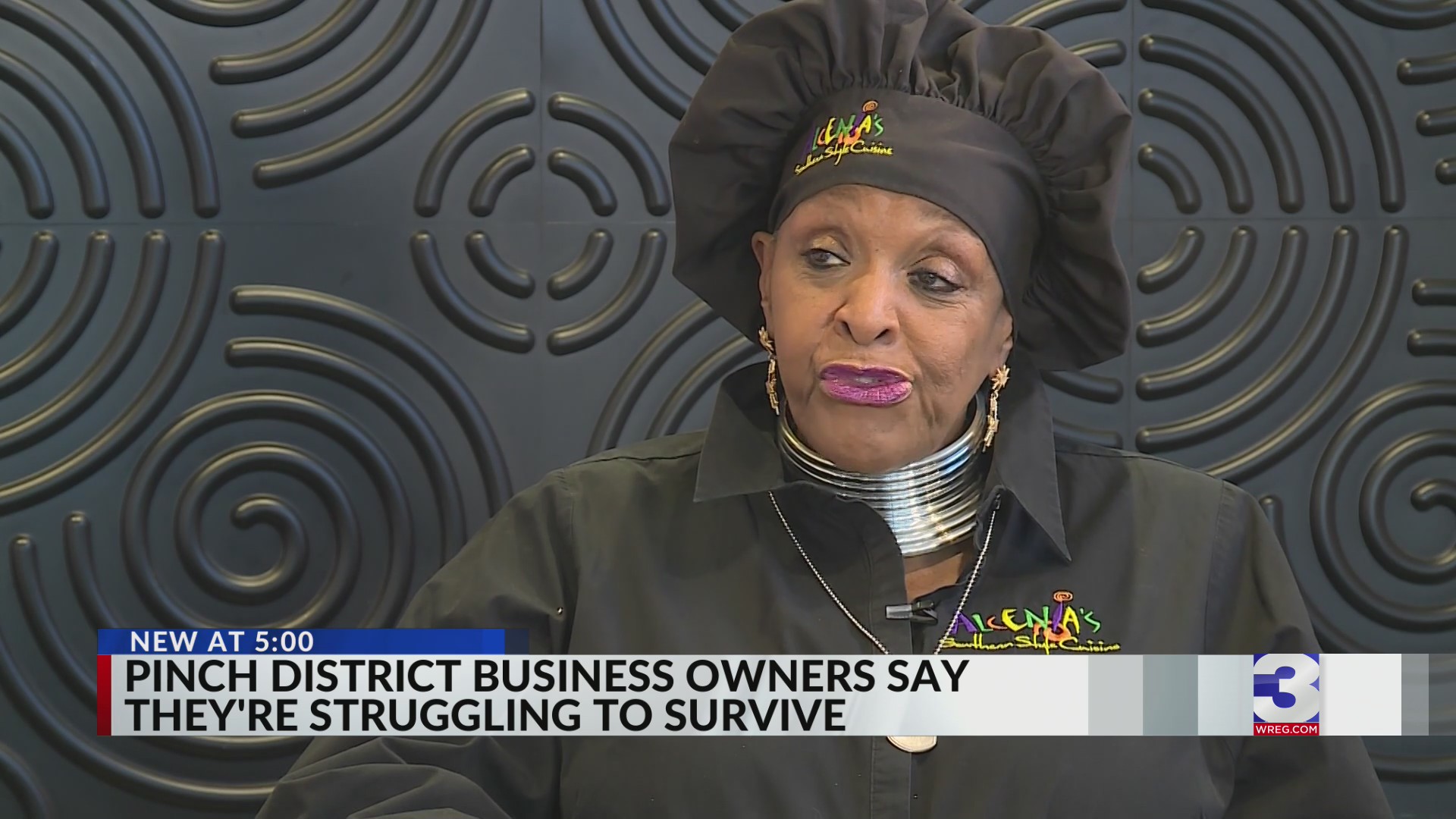 Alcenia's owner says Pinch District business is hurting