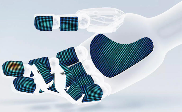 This artificial skin could give human-like sensitivity to robots