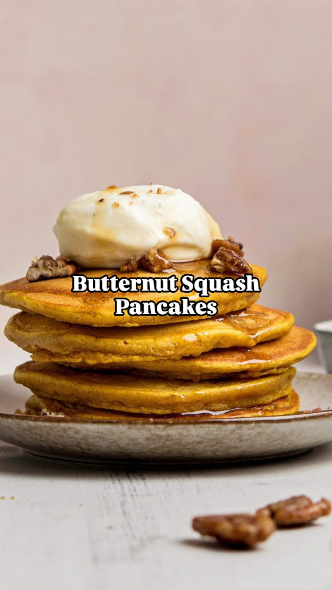 Butternut squash pancakes soft cozy and flavorful