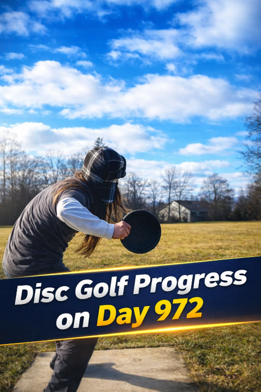 Disc golf progress on day 972