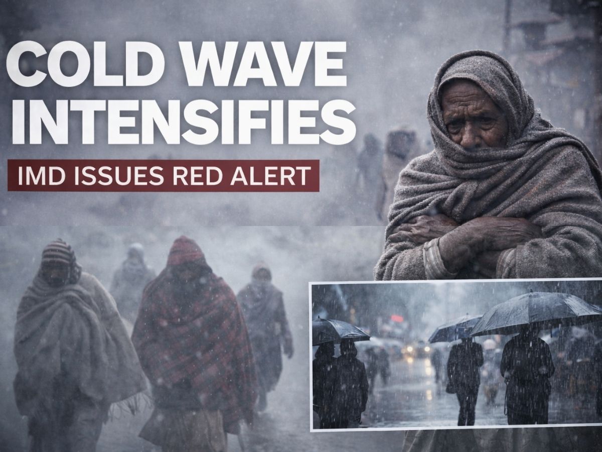 Weather update: Cold wave intensifies - IMD issues red alert for North ...