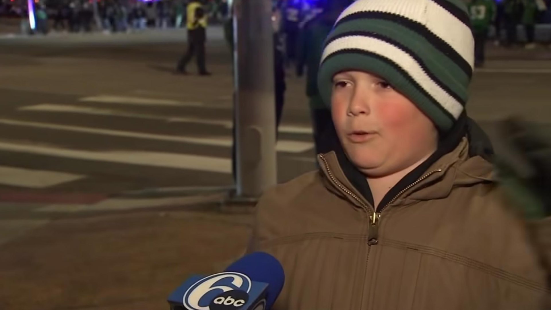 Young Eagles fan gives viral TV interview, wants coach working at ...