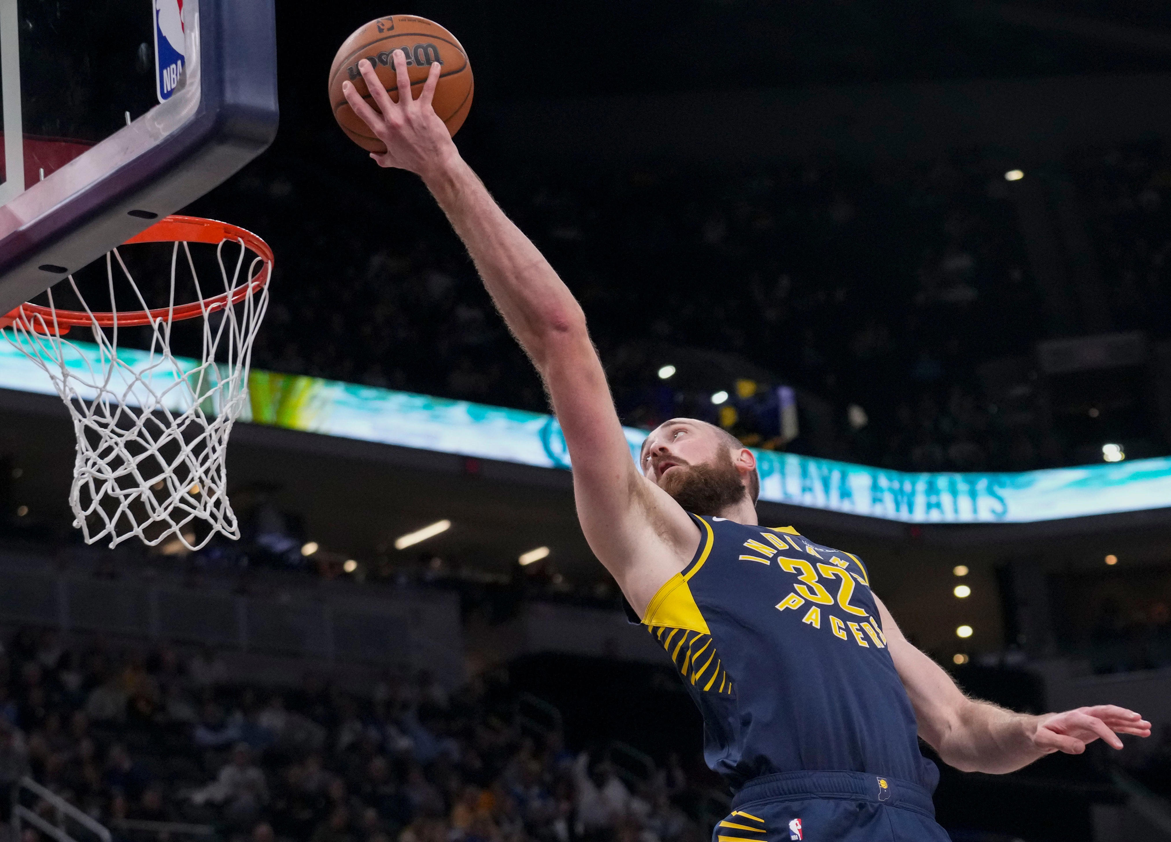 Why does Pacers center Jay Huff always reverse dunk?