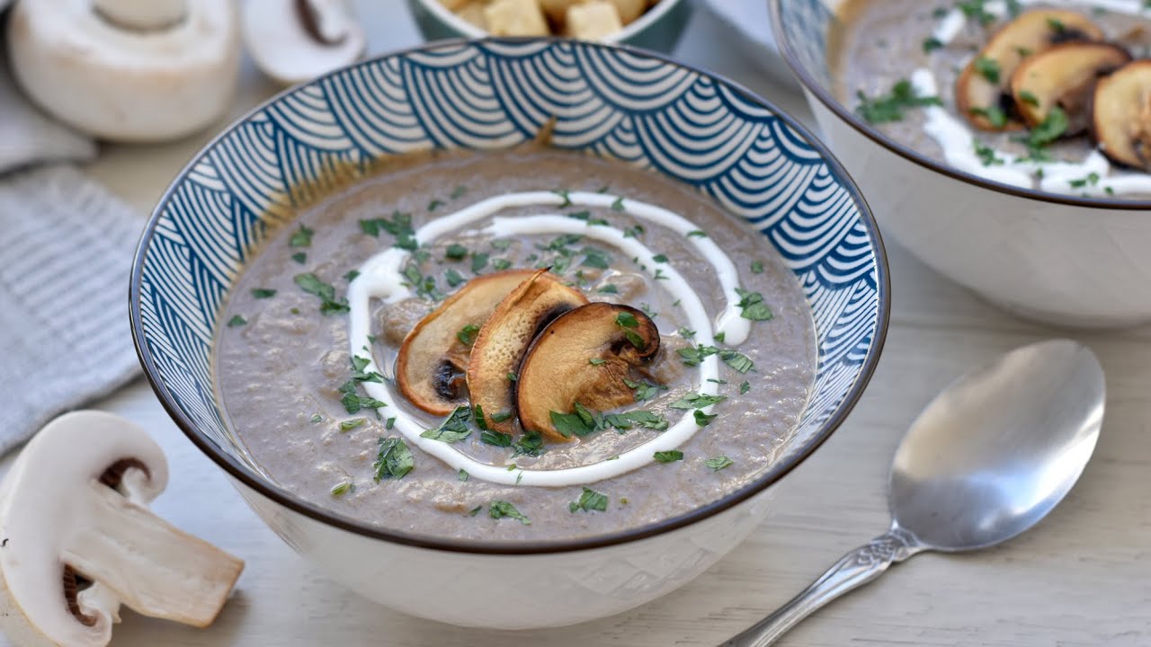 Homemade mushroom cream soup | Easy and creamy recipe