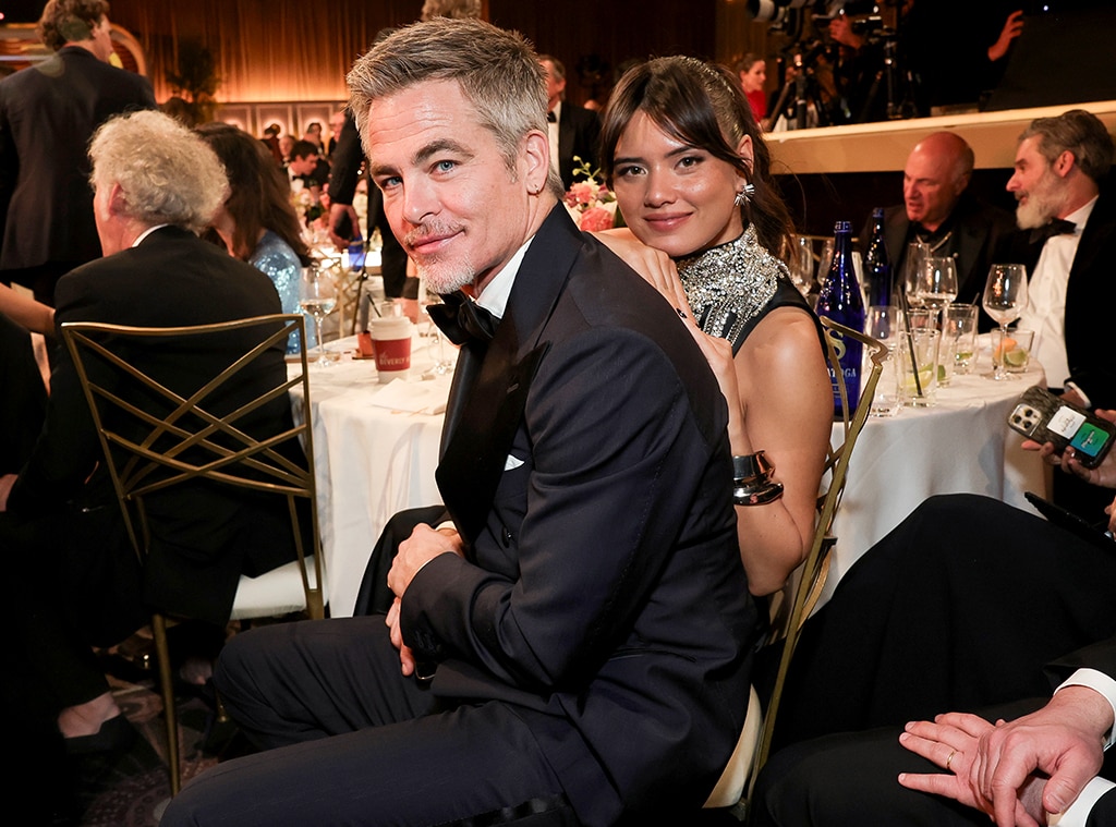 Chris Pine & Keana Sky Wenger have first public date at Golden Globes