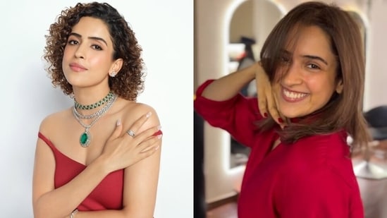 Sanya Malhotra ditches her natural curls for clean and graceful ...