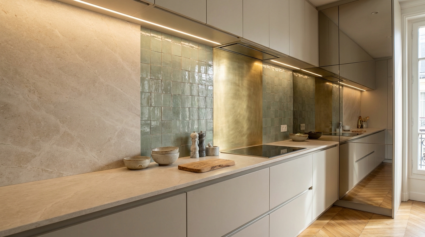 Crédence de cuisine : ces 8 tendances vont dominer en 2026 (et ...