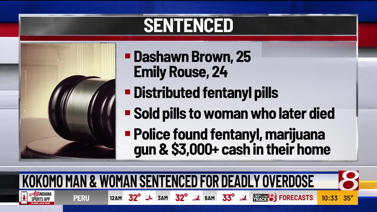 Kokomo man and woman sentenced for deadly overdose