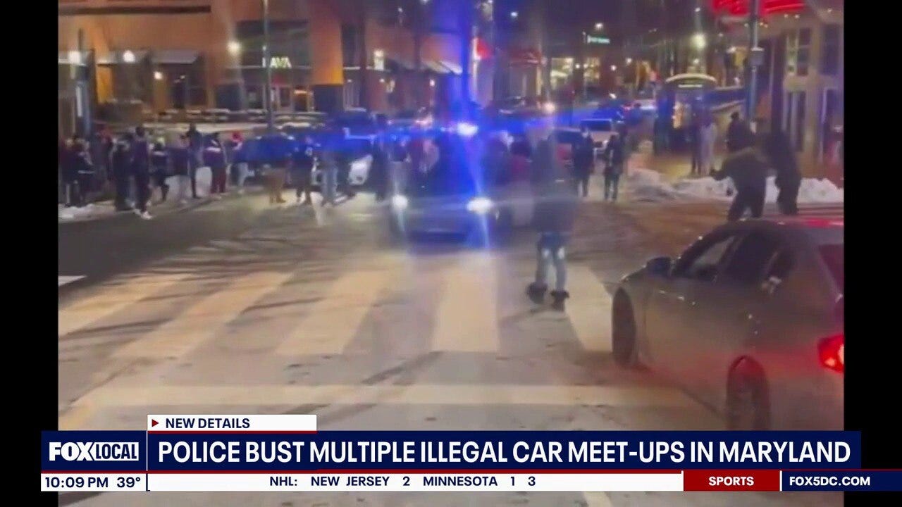 Maryland State Police break up multiple illegal car meet-ups