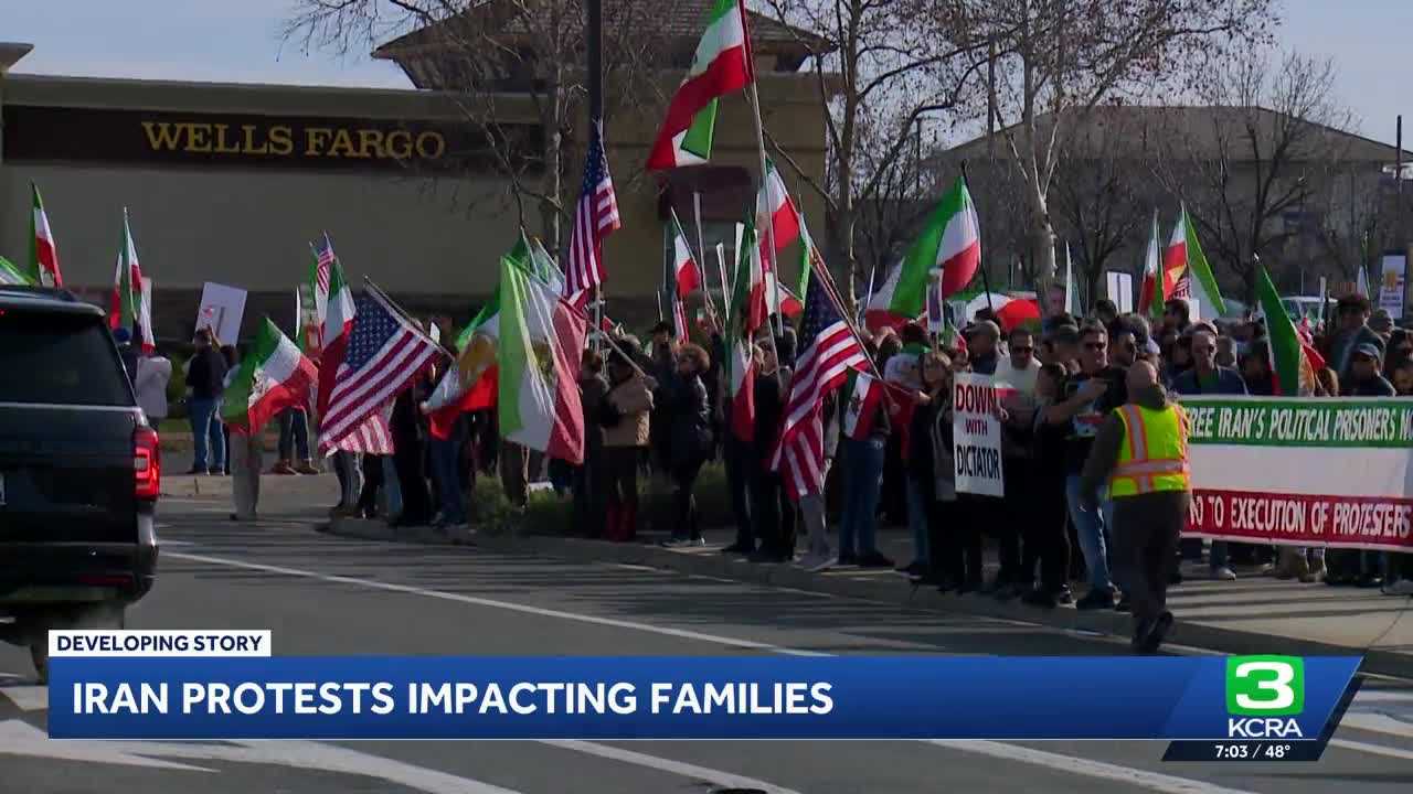 Iranian Americans in Sacramento rally amid global protests