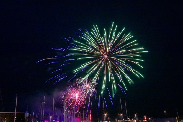 Annual fireworks display held at West Cumbrian town harbour
