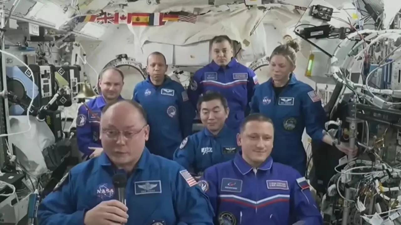 International Space Station gets new commander: Crew-11 hands over ...