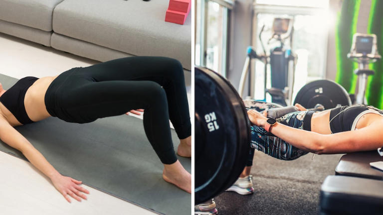 Glute bridge vs. hip thrust: Which exercise is more effective for the ...