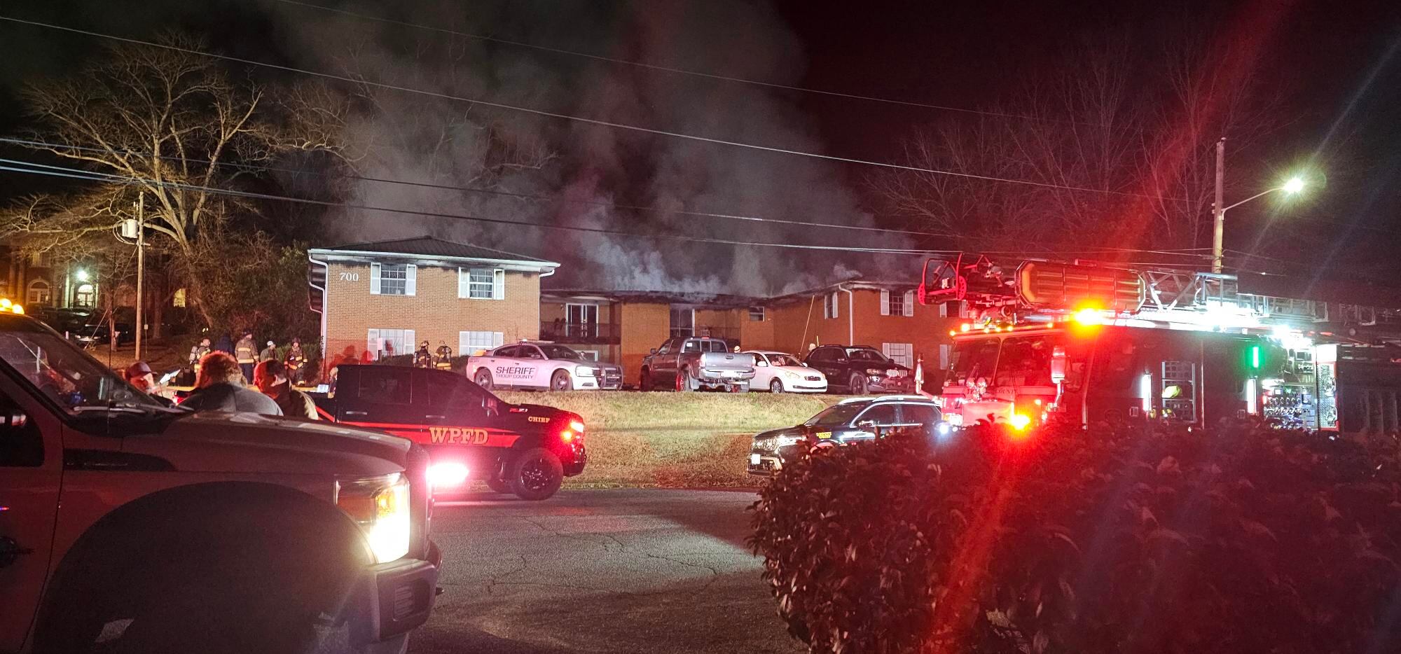 Fire displaces 10 families at West Point apartment complex